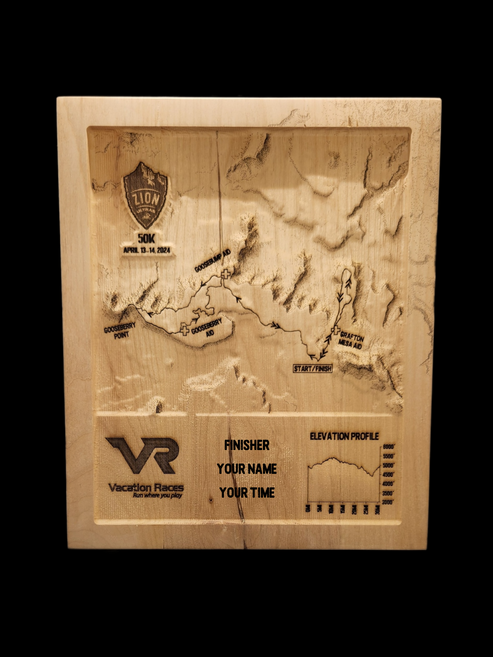 VR Zion Ultra 50K 3D Race Map – Olson Designs LLC